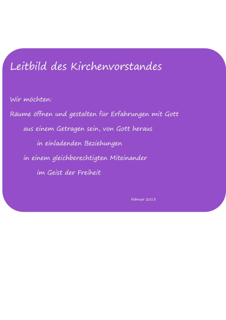 Kirchenvorstand | Evangelisch-Lutherische Kirchengemeinde Lindenberg